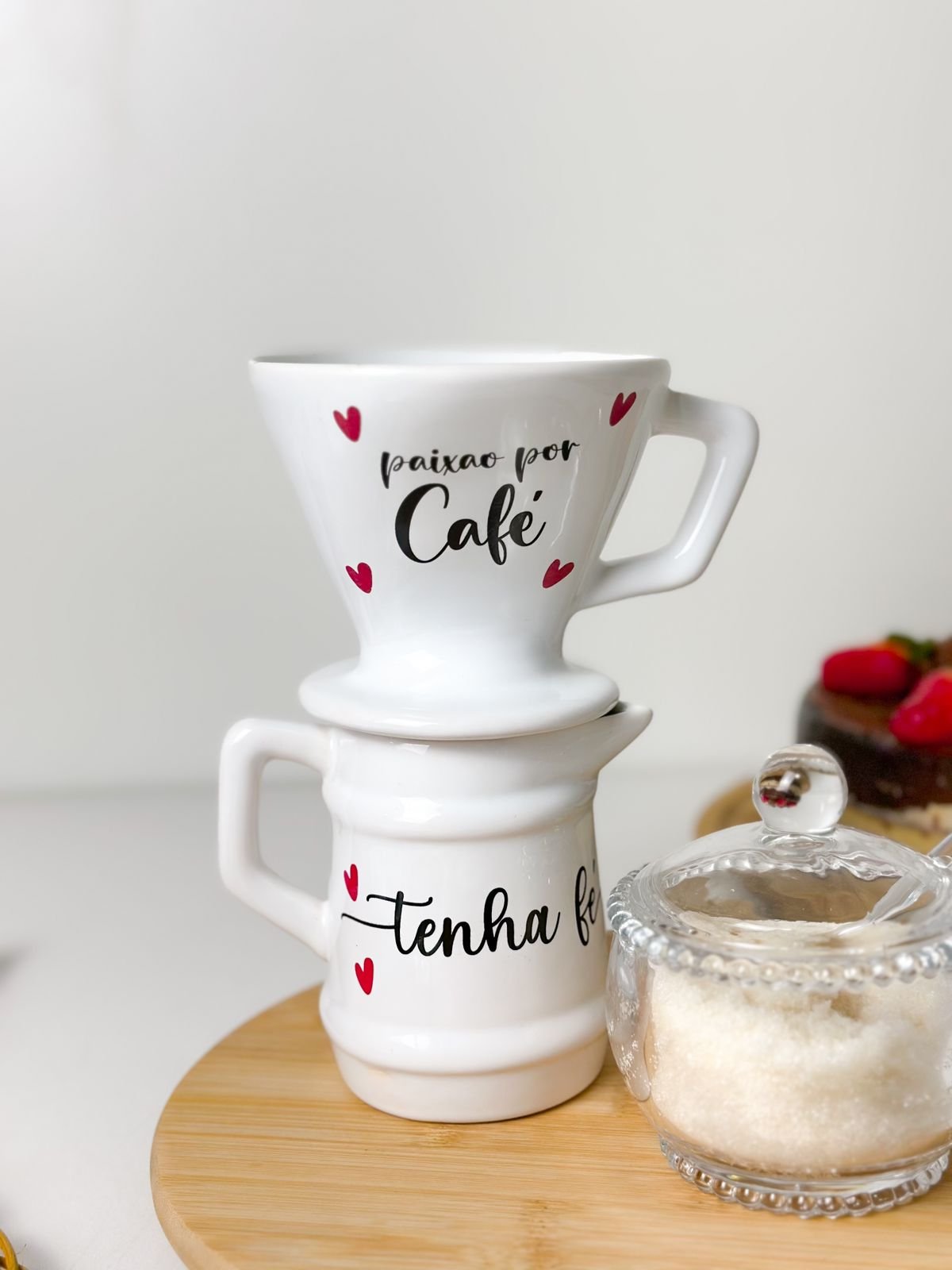 Jarra Café | Leite Pequena "Tenha Fé"